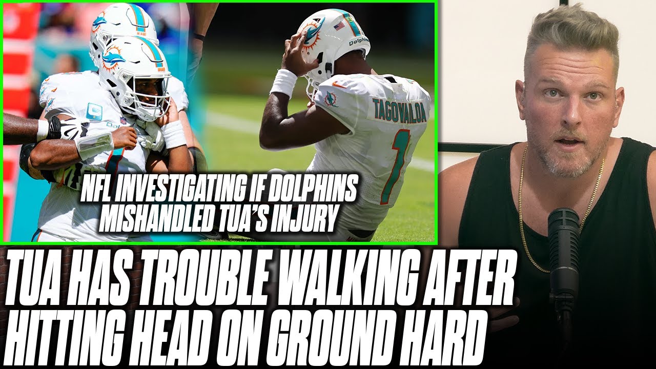 Tua Stumbles After Hitting Head Off Ground, Ruled A Back Injury and No ...