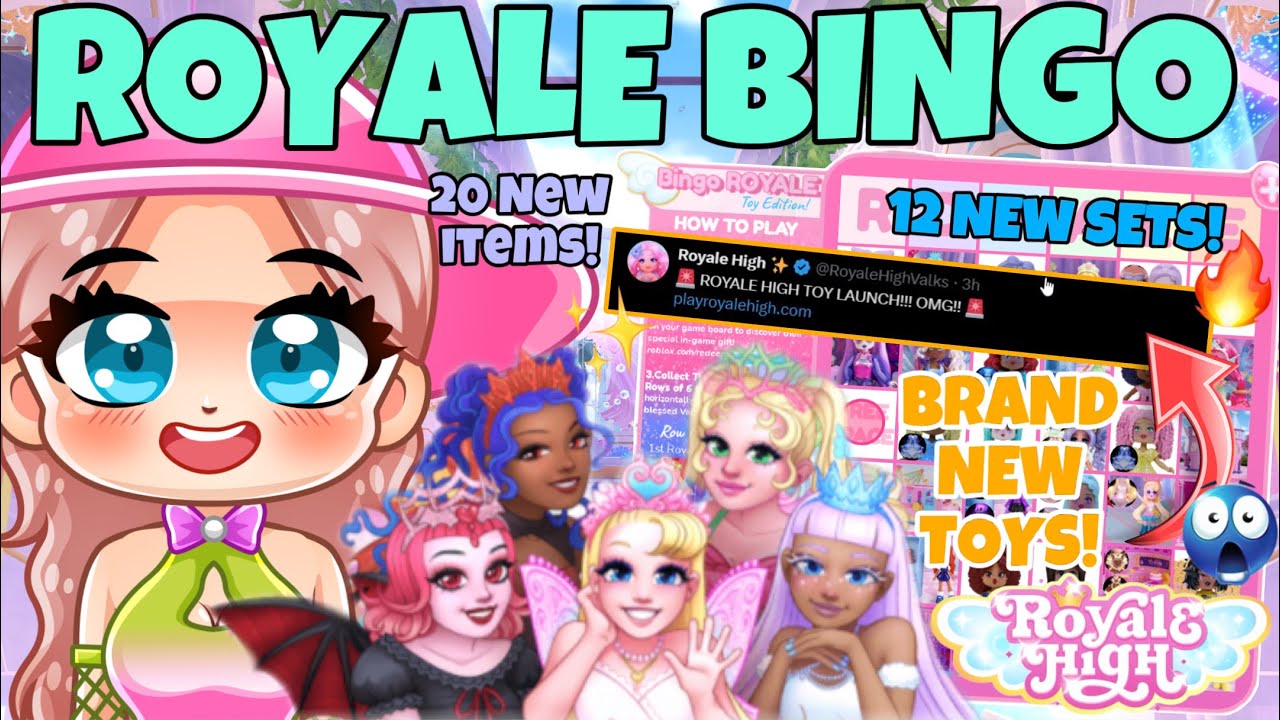 ROYALE BINGO NEW ROYALE HIGH UPDATE *12 NEW SETS, 20 NEW ITEMS* BRAND ...