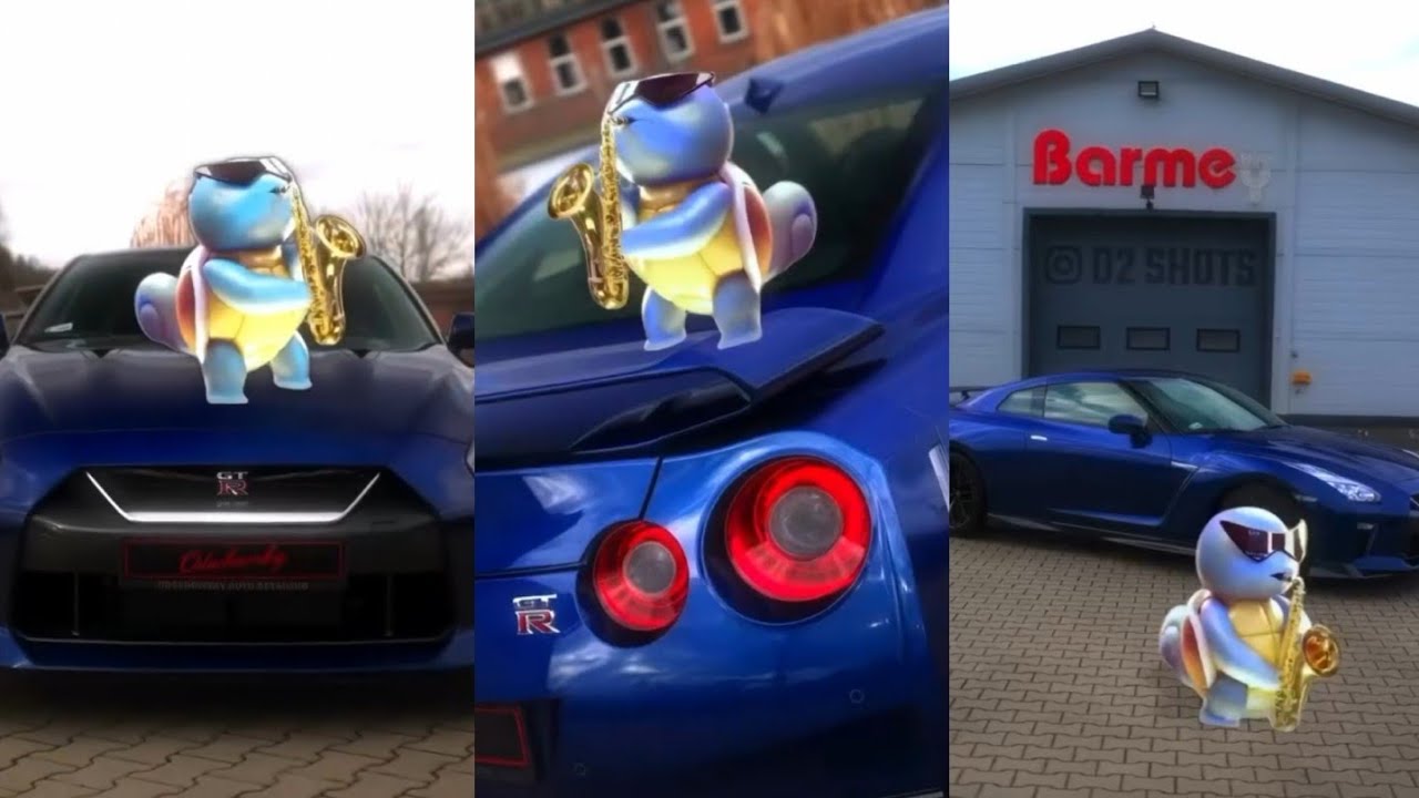 Turtle Play Saxophone | Nissan GTR R35 | Turtle Song Turtle Play ...
