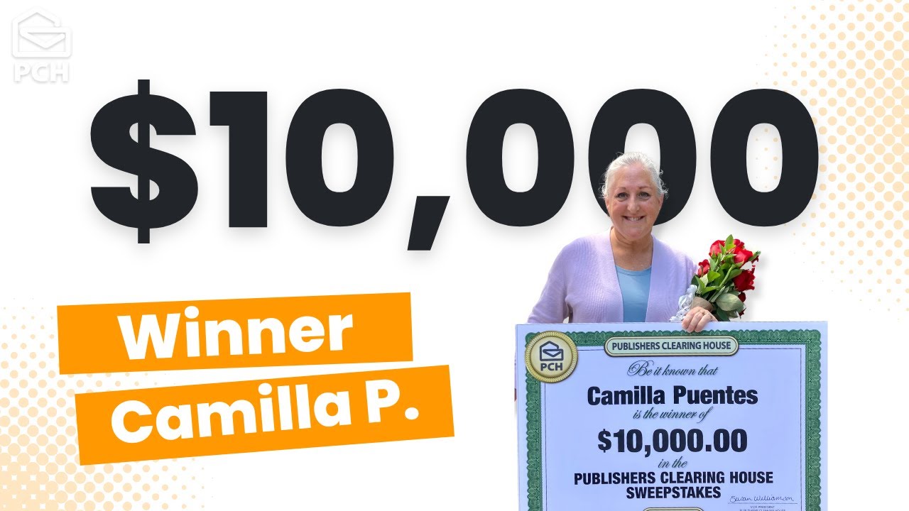 Camilla P. Won $10,000.00 With PCH! - YouTube