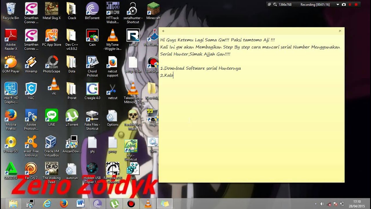 Cara Mencari serial Number suatu program dengan serial hunter - YouTube