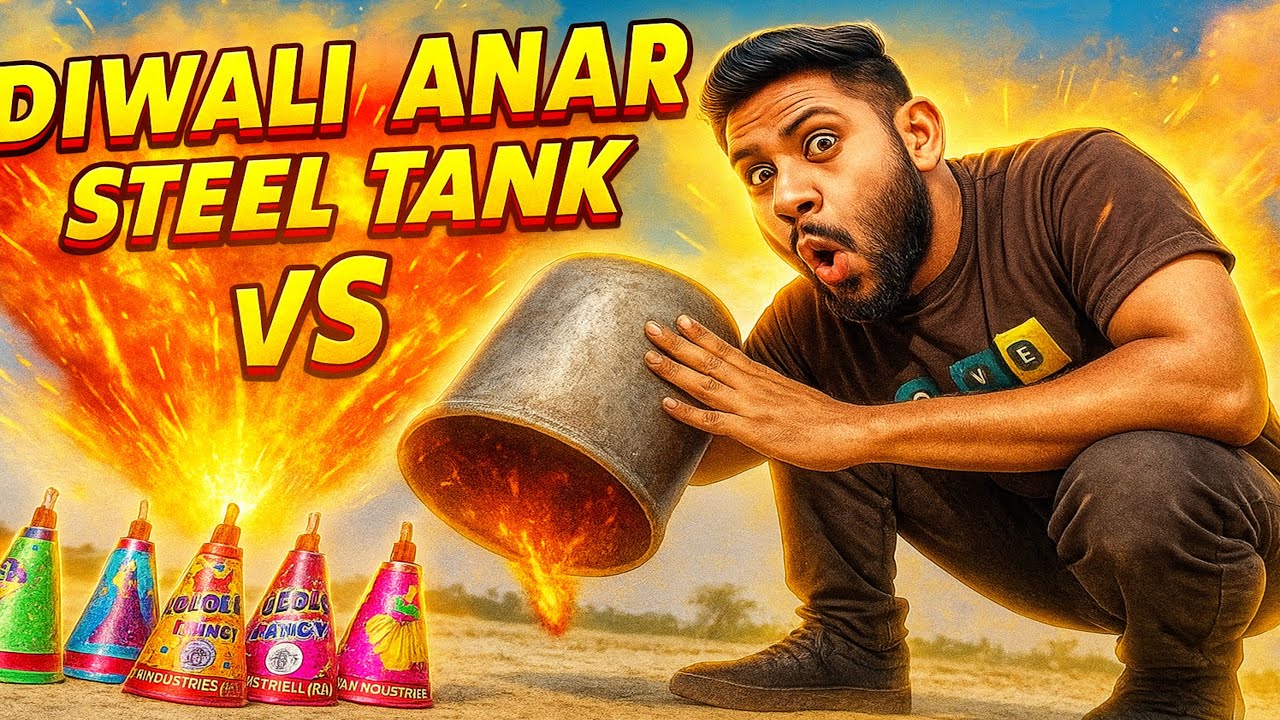 Crazy Diwali Experiment 🔥 | Anar Bomb vs Steel Tank Challenge! - YouTube