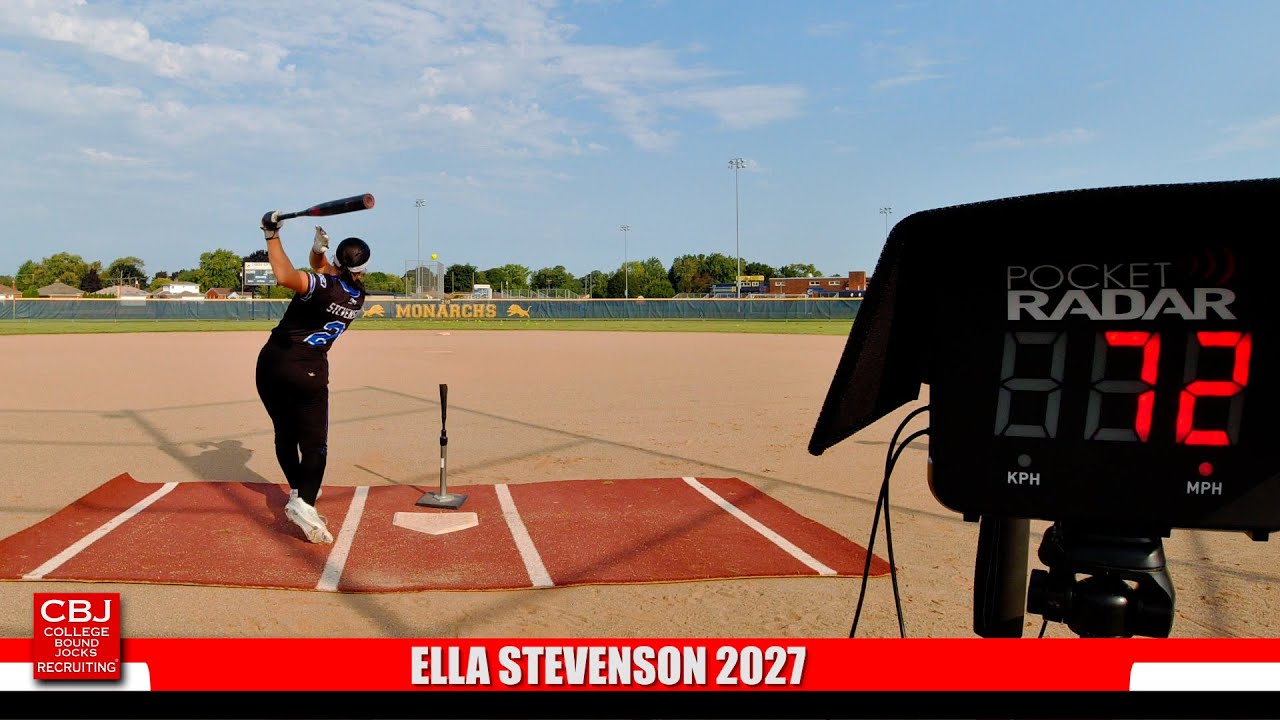 Softball Skills Video Ella Stevenson 2027 Catcher/2nd Base - YouTube