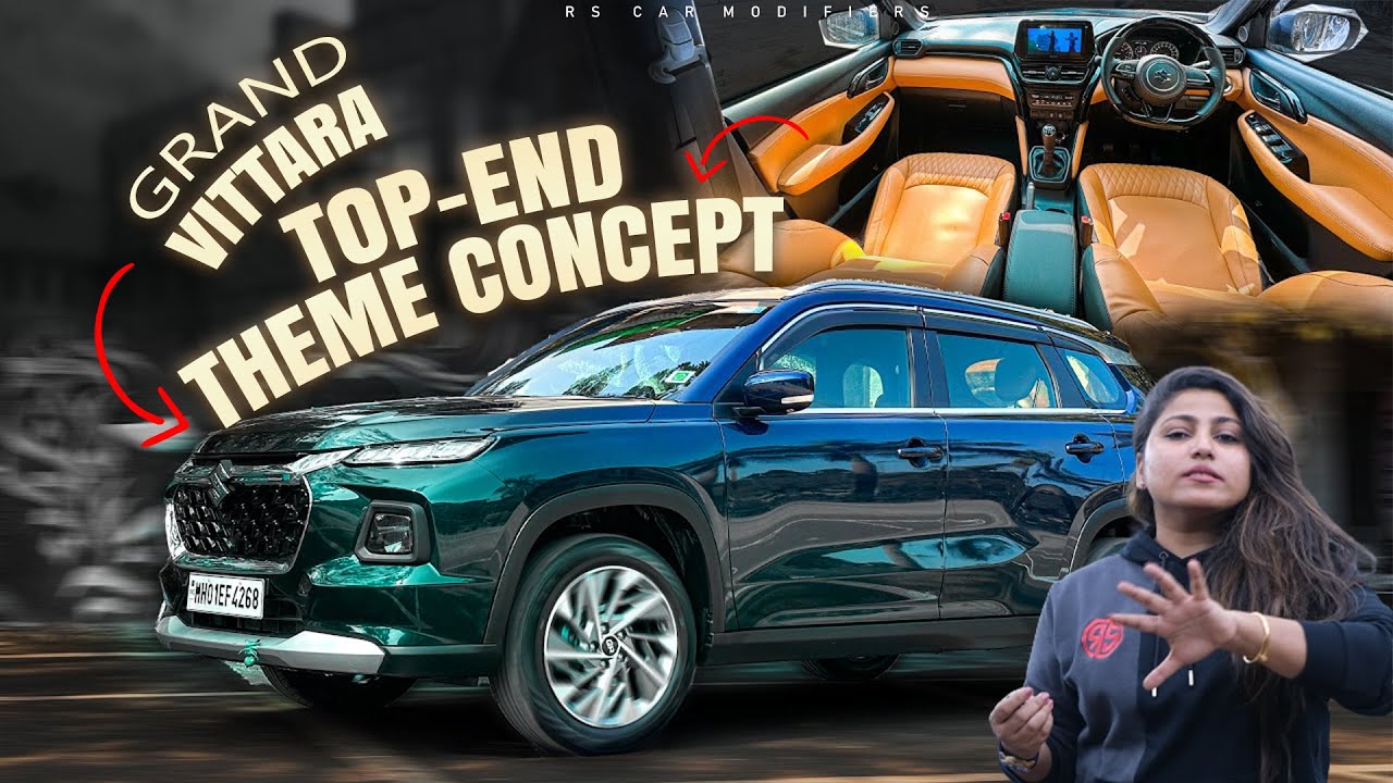 GRAND VITTARA | THEME CONCEPT INTERIOR DESIGN DONE FOR TOP END VEHICLE | RS CAR MODIFIERS - YouTube
