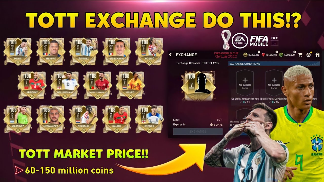 DO THIS!! TTOT PLAYER PRICE PREDICTION FIFA MOBILE 22 | TOTT EXCHANGE ...