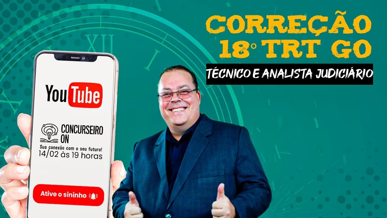 Correção TRT - 18 Go Técnico e Analista Judiciário - YouTube