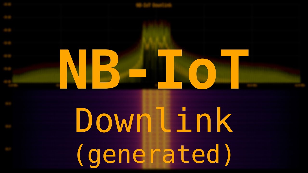 NB-IoT Downlink RF spectrum waterfall - generated - YouTube