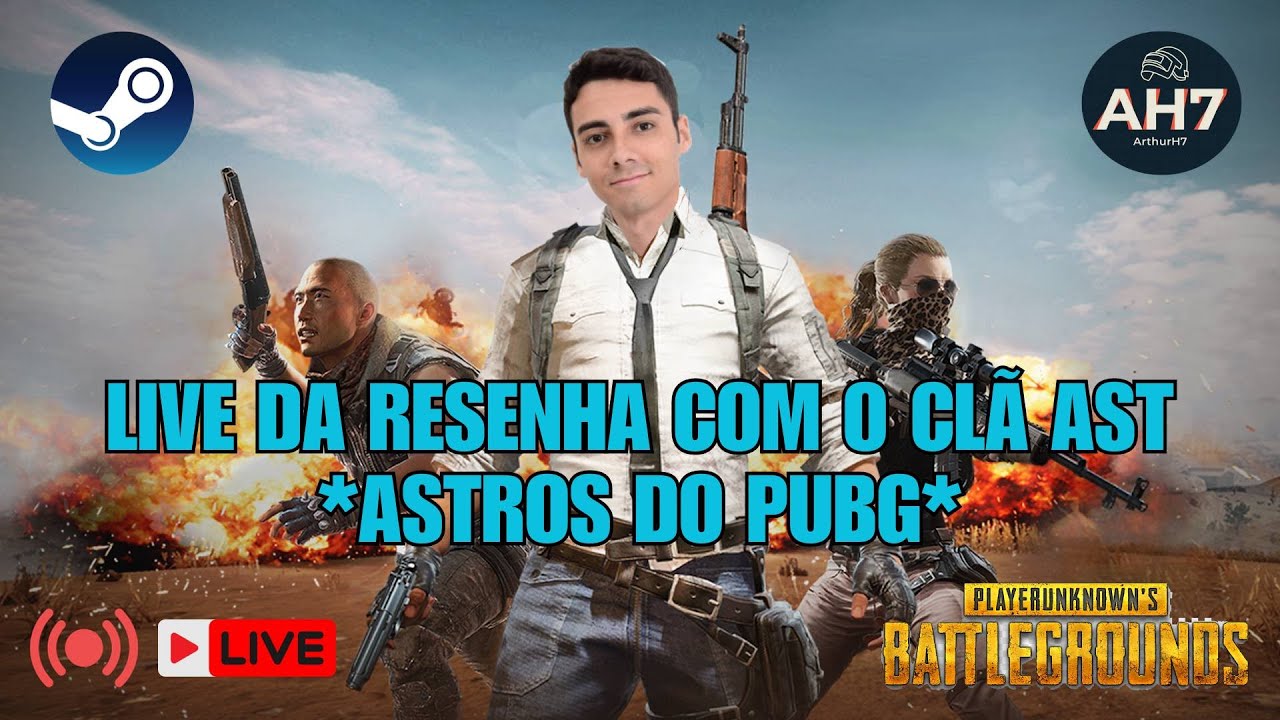 LIVE DA RESENHA COM O CLÃ AST #pubg - YouTube