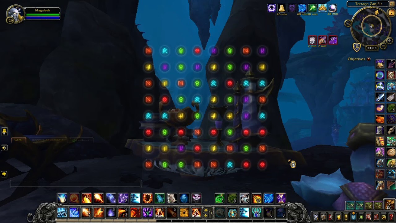 Wow Mini Game Nazjatar Quest 21 Yellow Runelock - YouTube