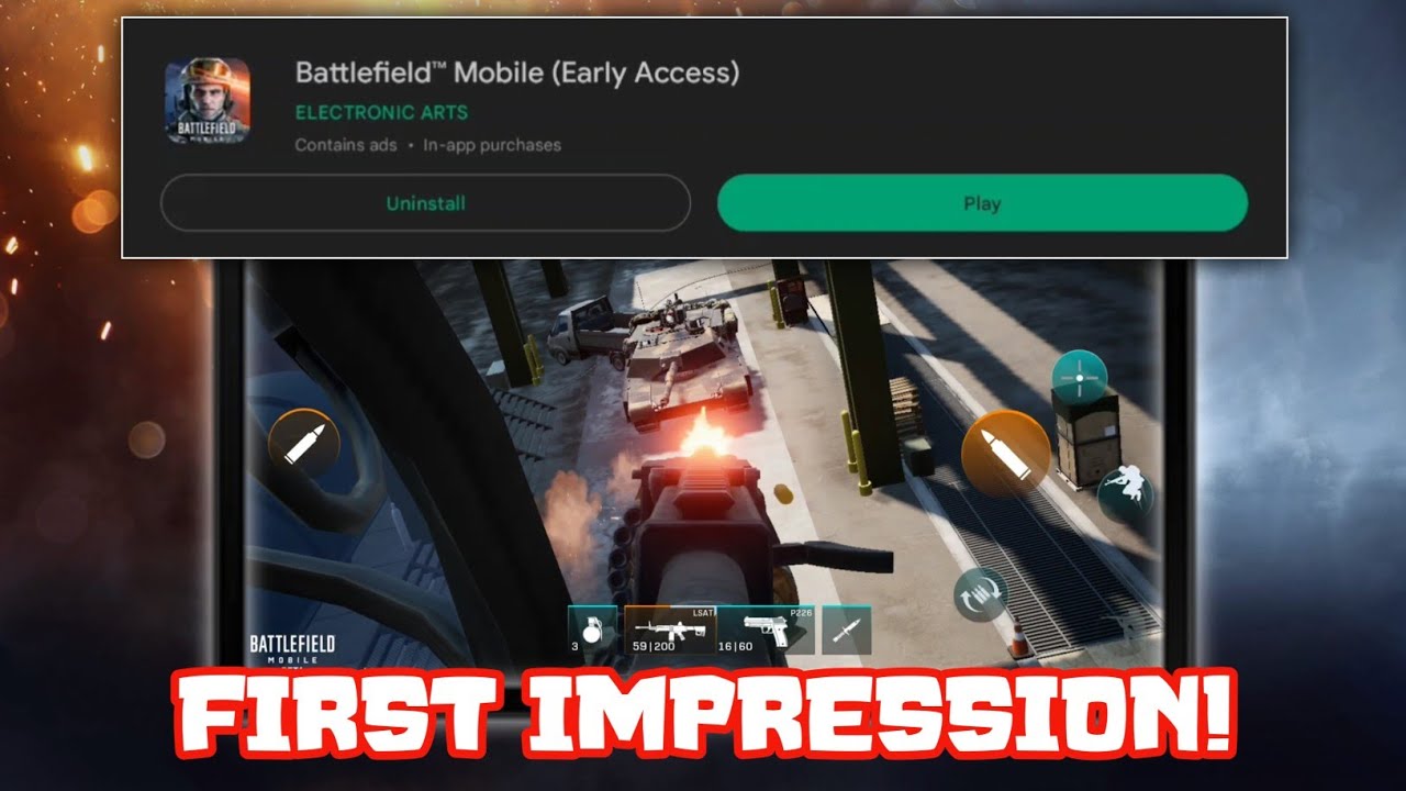 Trying BATTLEFIELD MOBILE Settings First Impression Tagalog YouTube