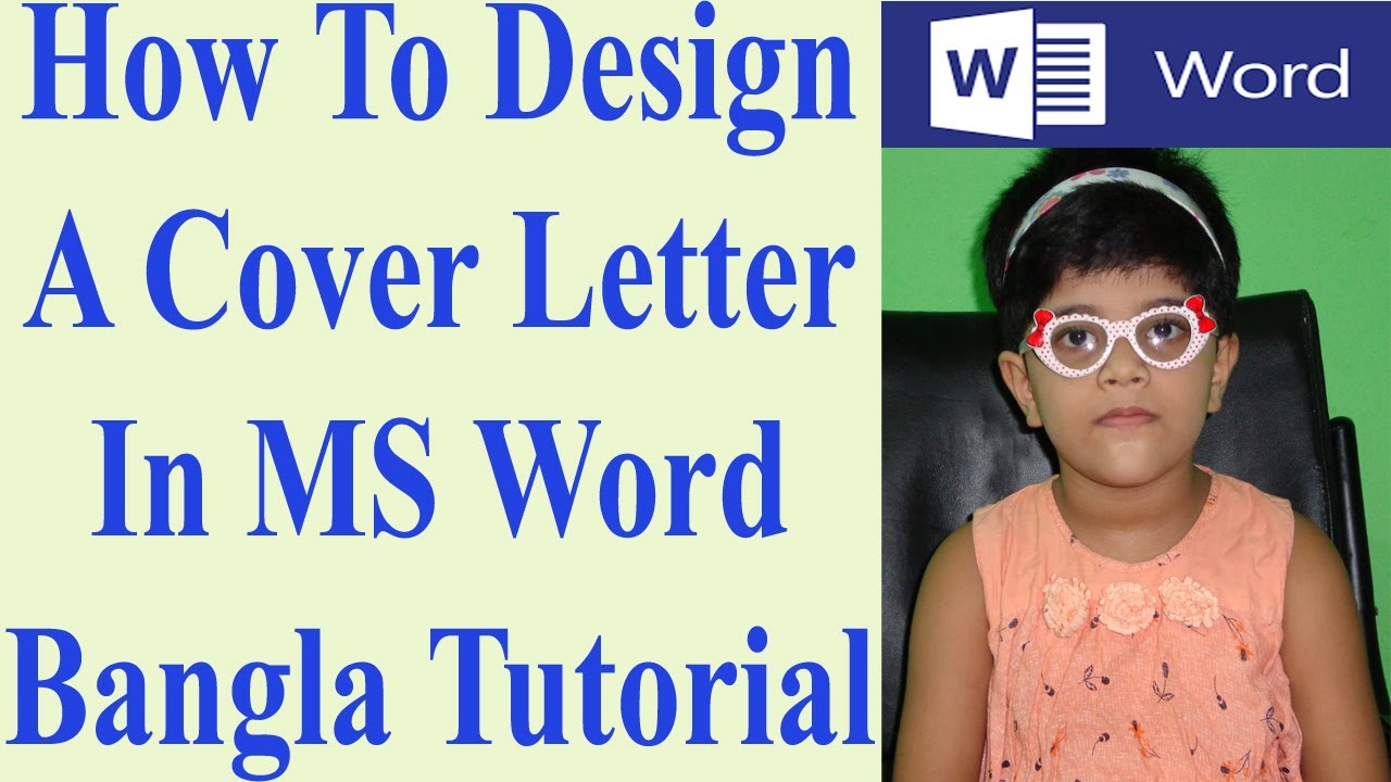 How To Design A Cover Letter In MS Word Bangla - YouTube