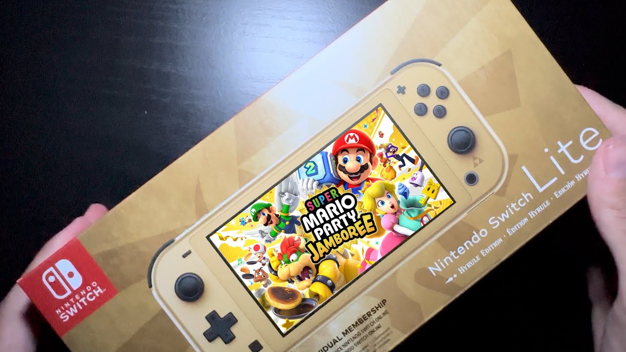 Super Mario Party Jamboree (Unboxing) Nintendo Switch LITE Hyrule ...