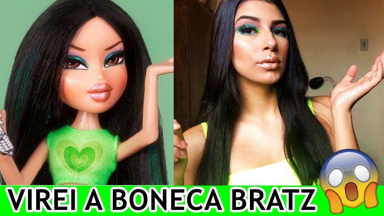 BRATZ CHALLENGE- Virei a boneca BRATZ! - YouTube