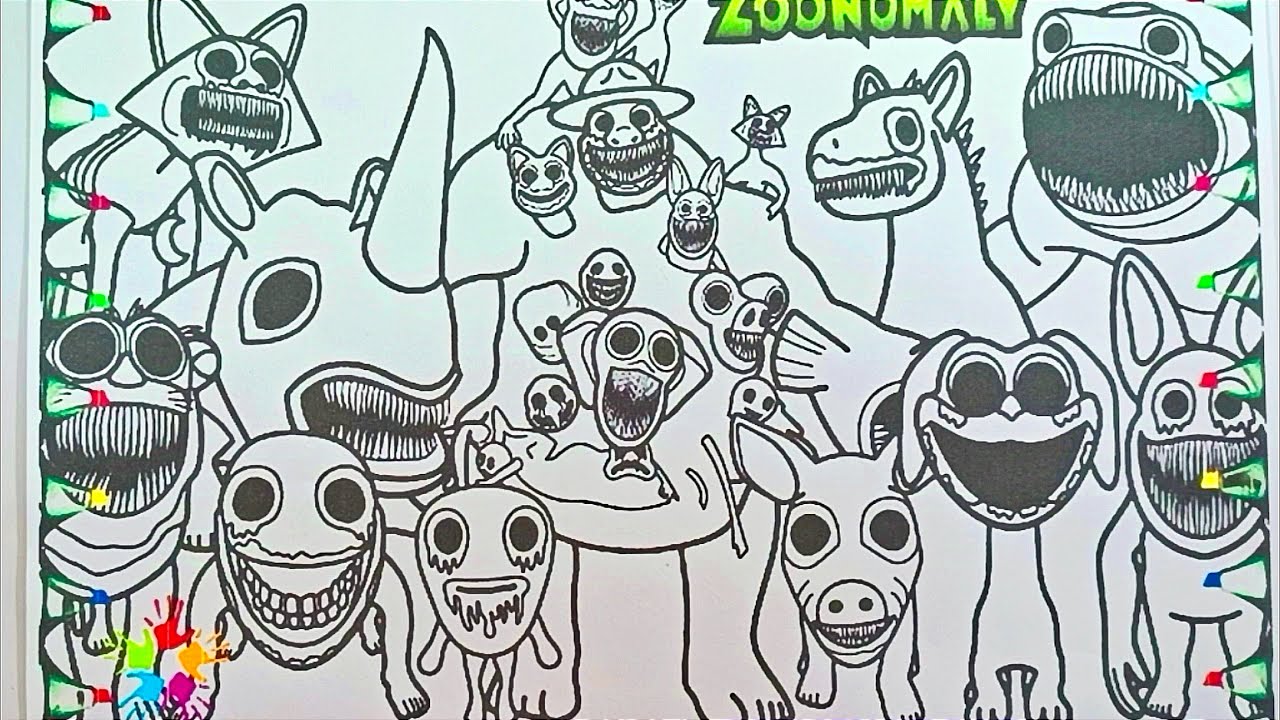 🤩 Zoonomaly 2 vs 😍 Zoochosis ️‍🔥🌟 ️‍🔥 Coloring Pages 🥰😘😻 - YouTube