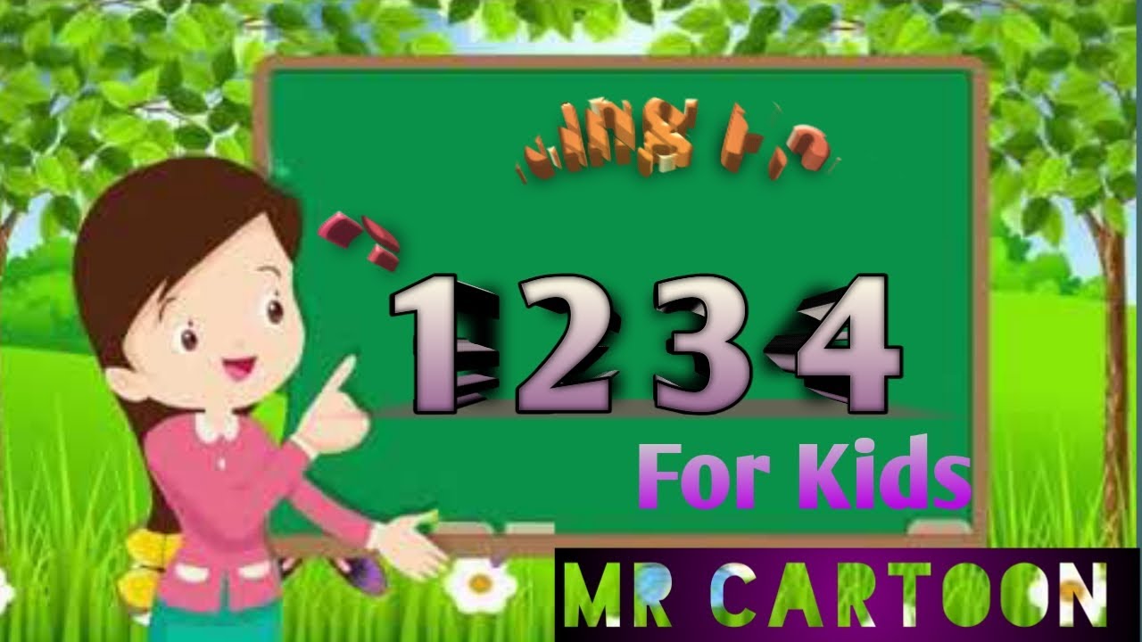Counting Poem/1234 poem/1234 kids song/Mr Cartoon/cartoon for kids ...