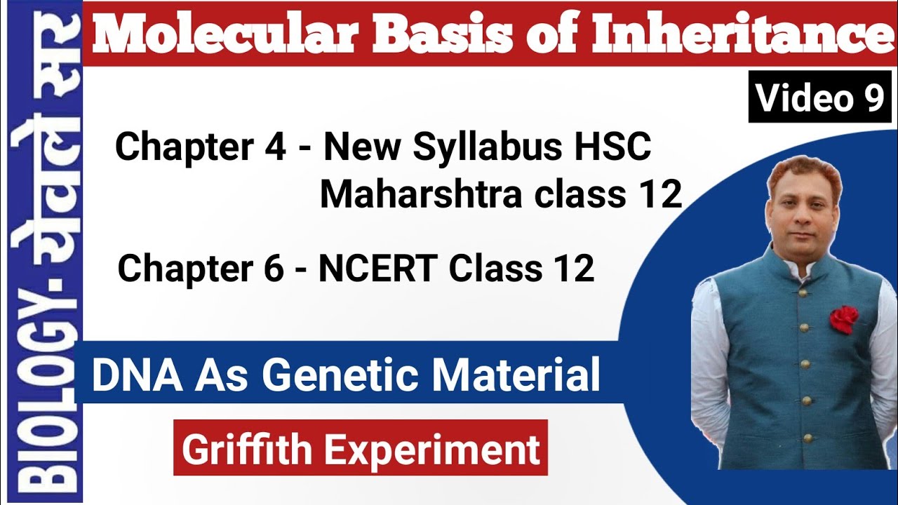 Griffith Experiment | DNA as Genetic Material | Molecular Basis of ...