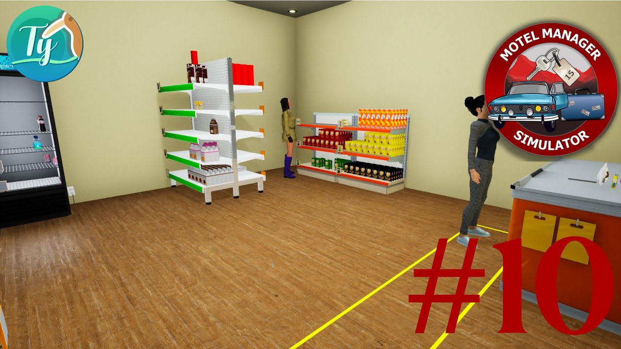 Motel Manager Simulator#10: La pub arrive ! On remplit la boutique ...