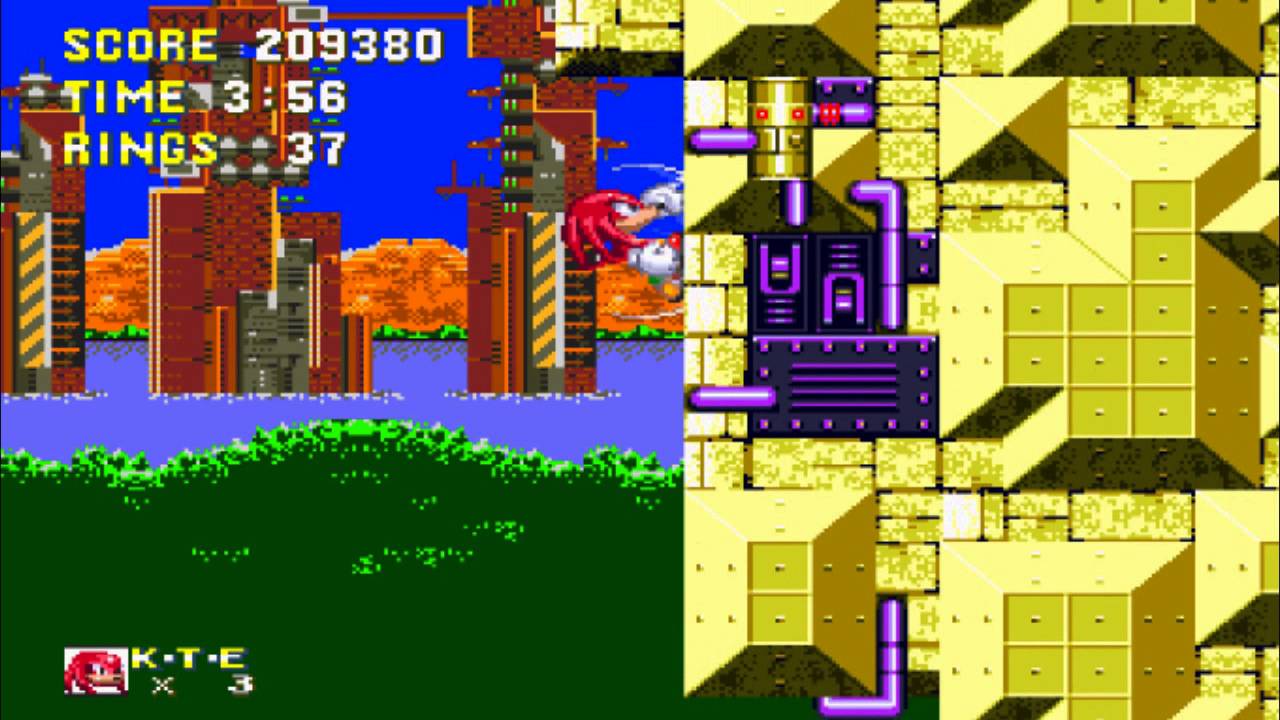 Knuckles #6 [Launch Base Zone] ALL SUPER CHAOS EMERALDS PURSUIT | Sonic ...