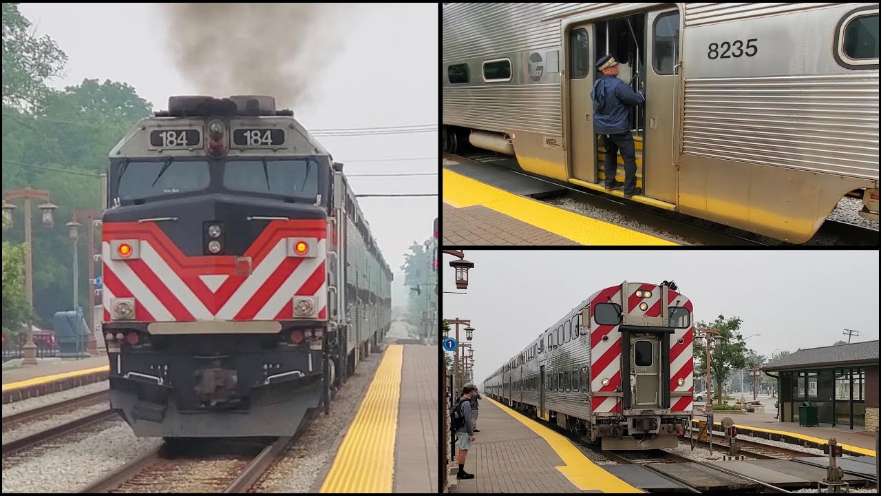 Metx 8551 Arrives Tinley Park On The Rock Island District With Metra ...