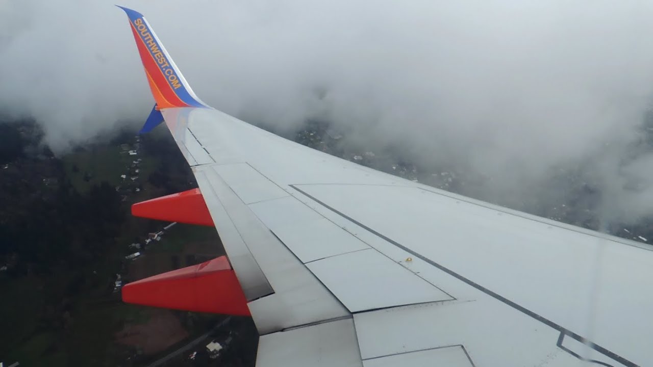 Southwest Airlines Boeing 737-800 [N8603F] descent and landing in PDX ...