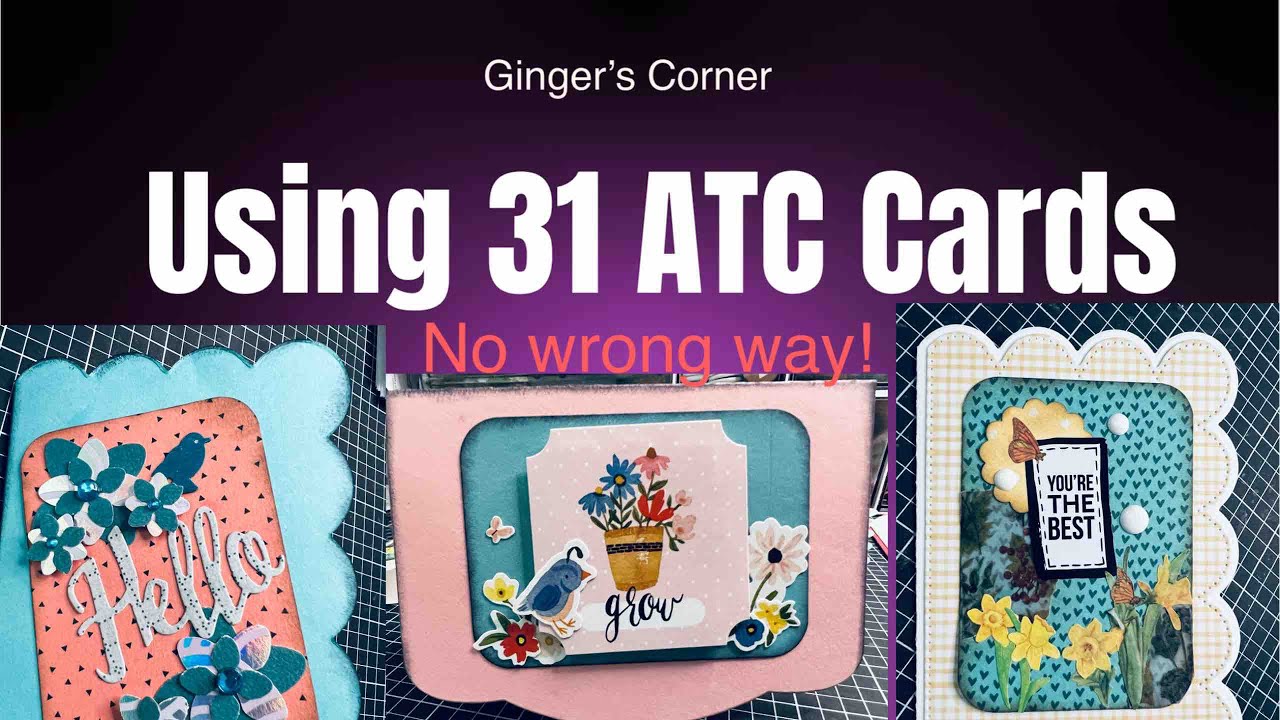 USING 31 ATC Cards | Making Cards | Scrapbooking Layout | #4,5,6,7,8,&9 ...