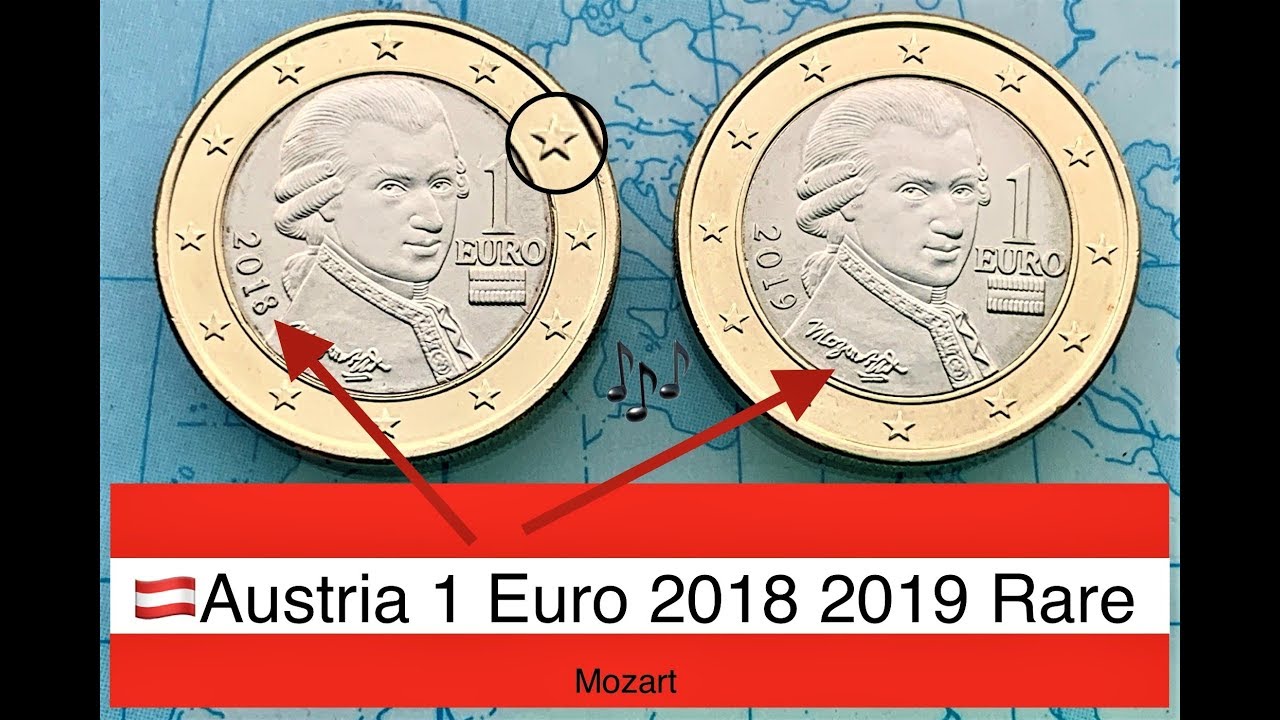 Austria 1 Euro 2018 2019 Mozart On Euro Coins YouTube austria-1-euro-2018-2019-mozart-on-euro-coins-youtube