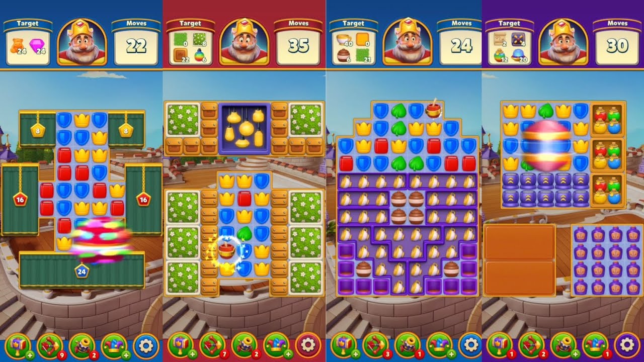 ROYAL MATCH GAME HARD LEVELS 2220-------2229 S3 STYLE GAMEPLAY ...