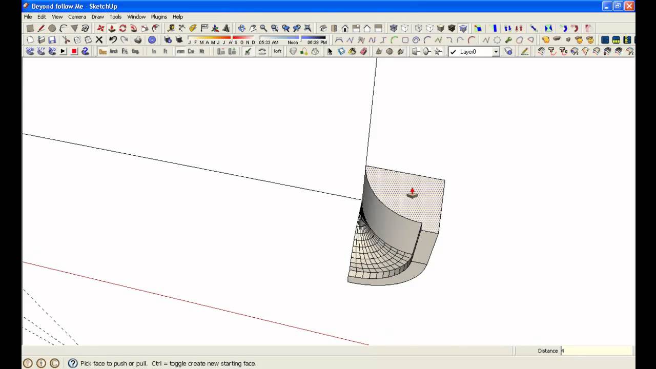 Molding a door in SketchUp using Extrude Edges by Lathe - YouTube
