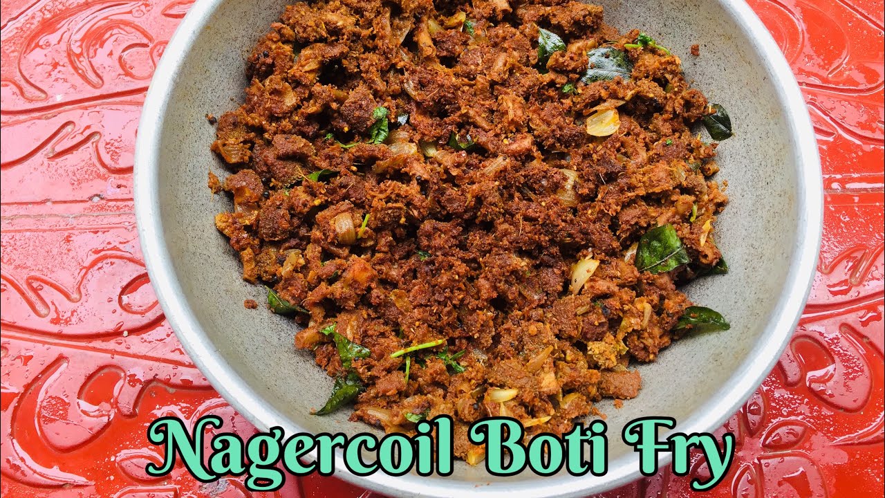 நாகர்கோவில் Style ஆட்டு குடல் வறுவல் / Boti Fry Recipe in Tamil / Goat ...