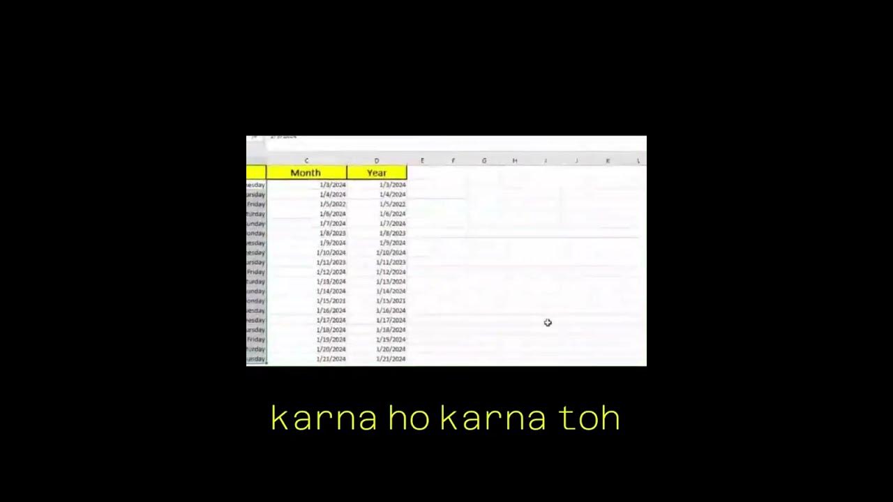 In Excel date to extracting Day Month Year format |MS excel interview question with answer # ...