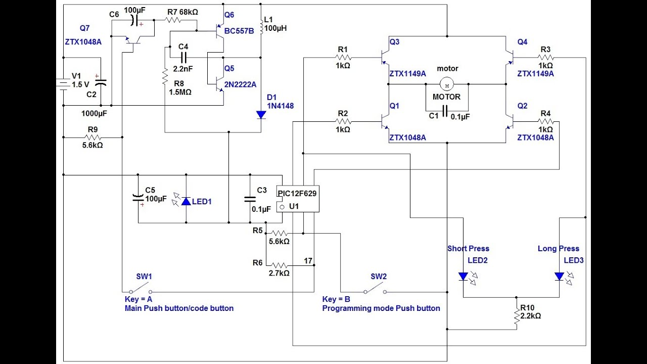One button programmable code lock using 1AA battery -Part 2 of 2 - YouTube