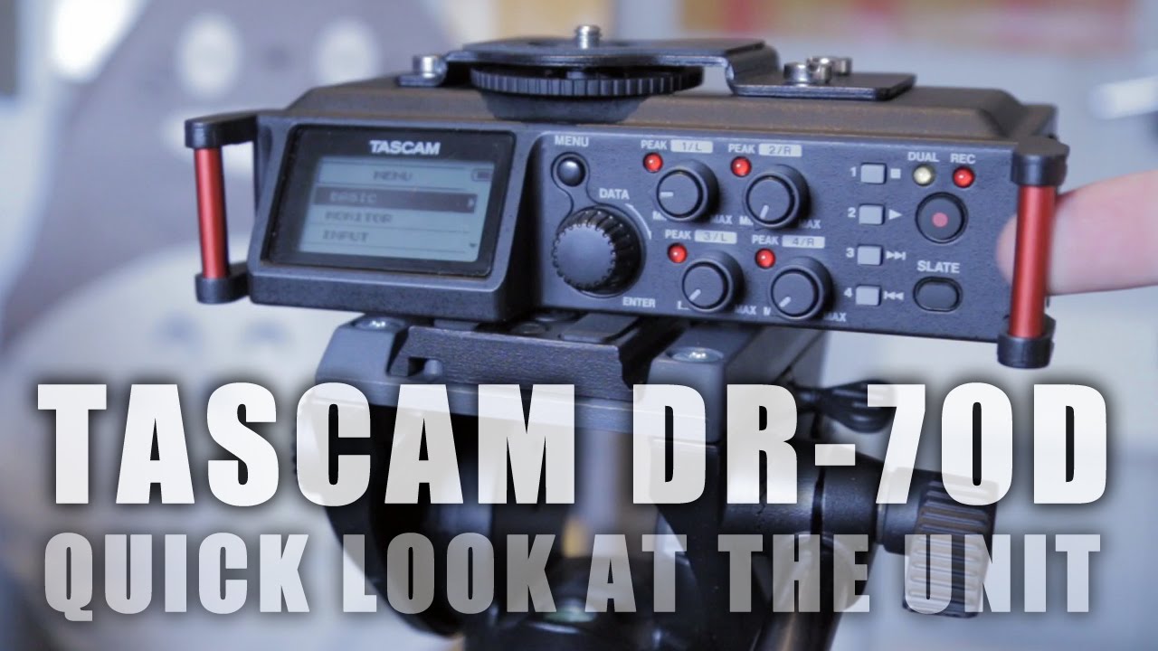 Tascam DR-70D DSLR Recorder - YouTube