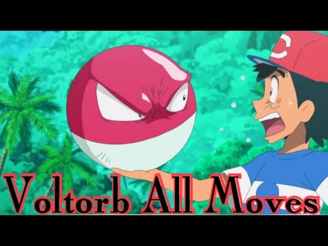 Voltorb All Attacks & Moves (Pokemon) - YouTube