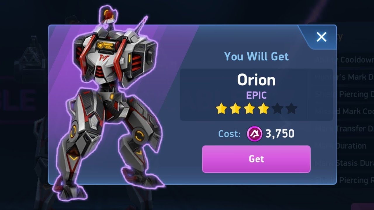 Orion is here || Unlocking new mech Orion || Mech arena robotshowdown ...