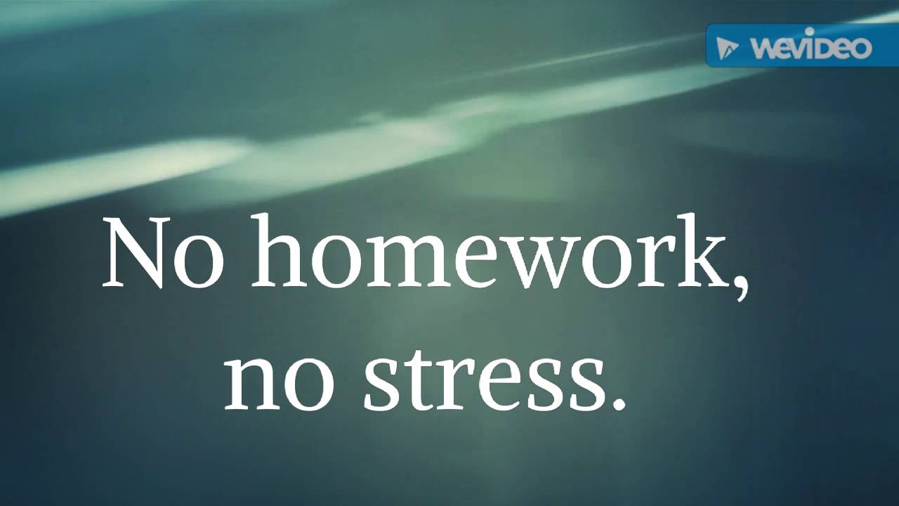 No Homework Sign