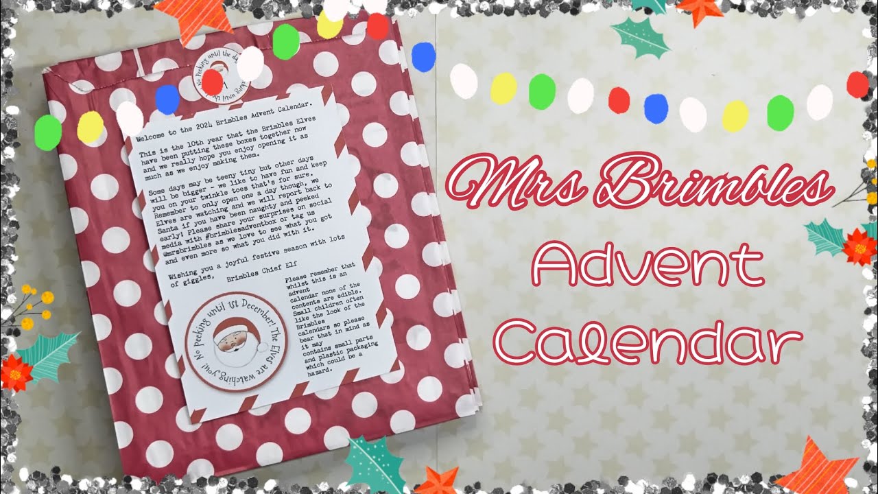 ~*ASMR*~ Mrs Brimbles Sticker Advent Calendar 2024 - Opening as ...