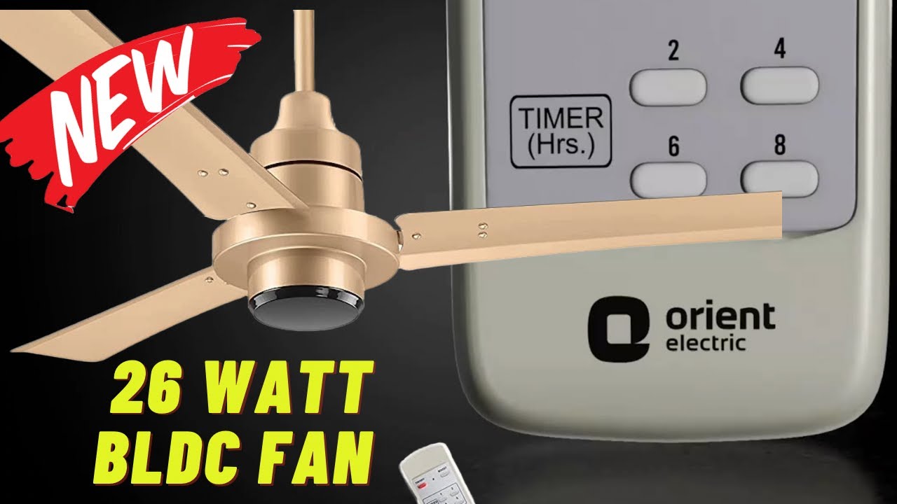 Best BLDC Ceiling Fan With Remote Control | Orient Electric I-Tome ...