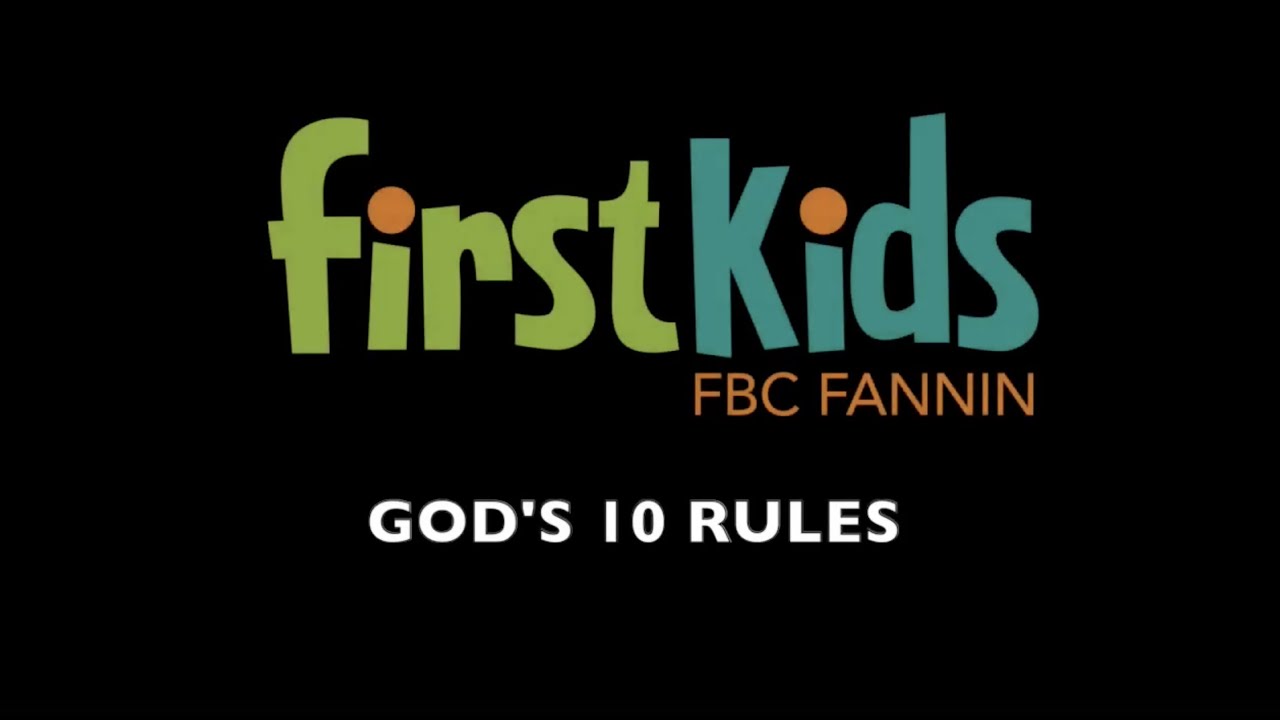 God's 10 Rules // FirstKids Bible Lesson - YouTube
