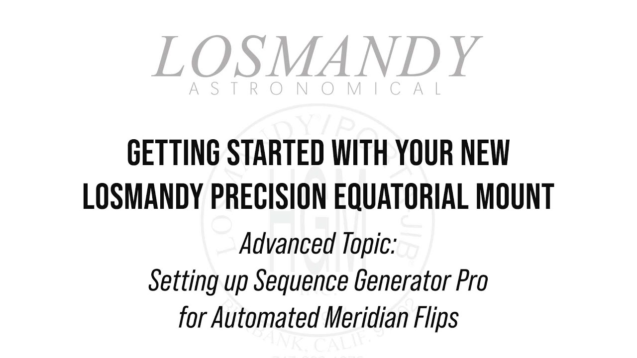 Advanced Topic: Setting up Sequence Generator Pro for Automated ...