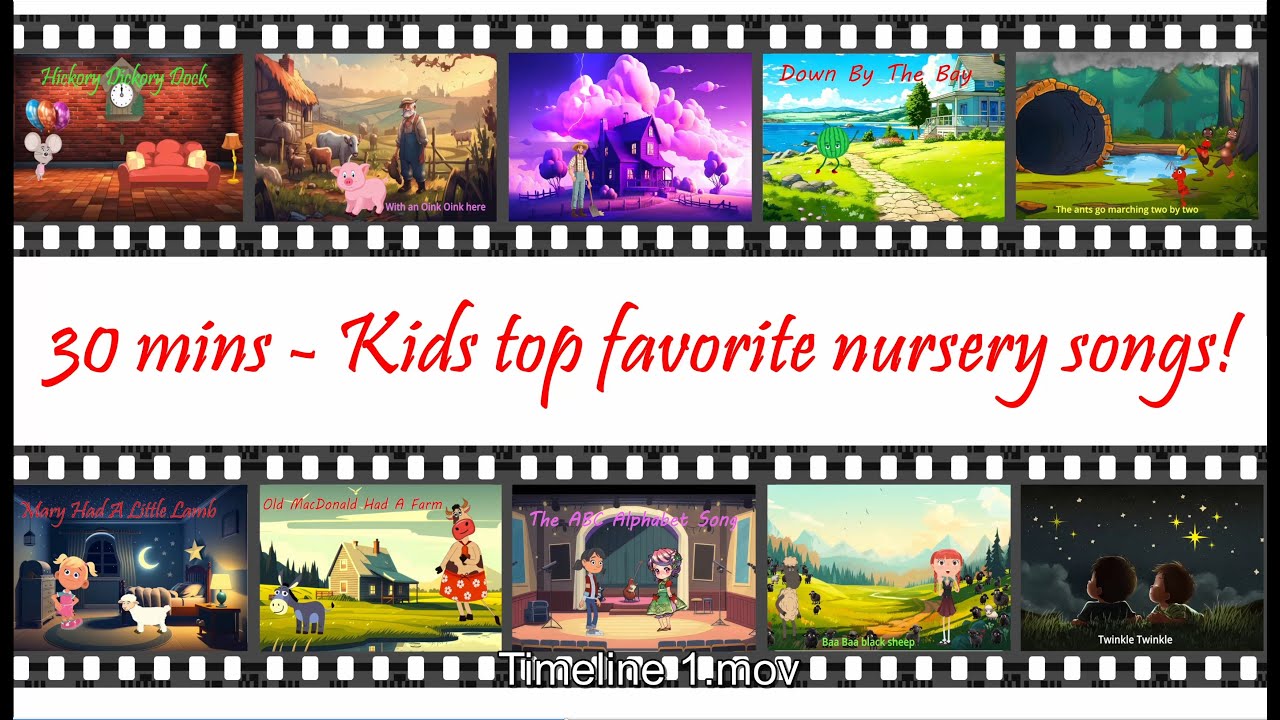 Collection of kids favourite nursery songs. Lyrics included for easy ...