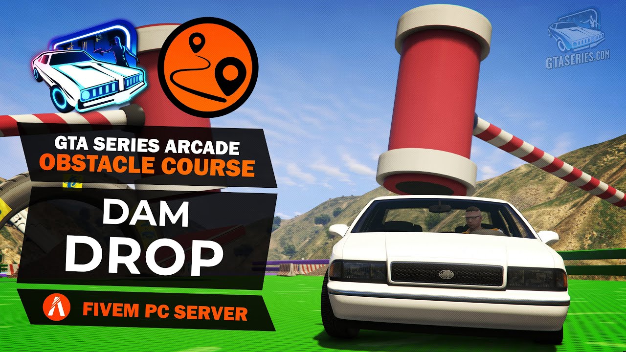 GTA Series Arcade Obstacle Challenge - Dam Drop - YouTube