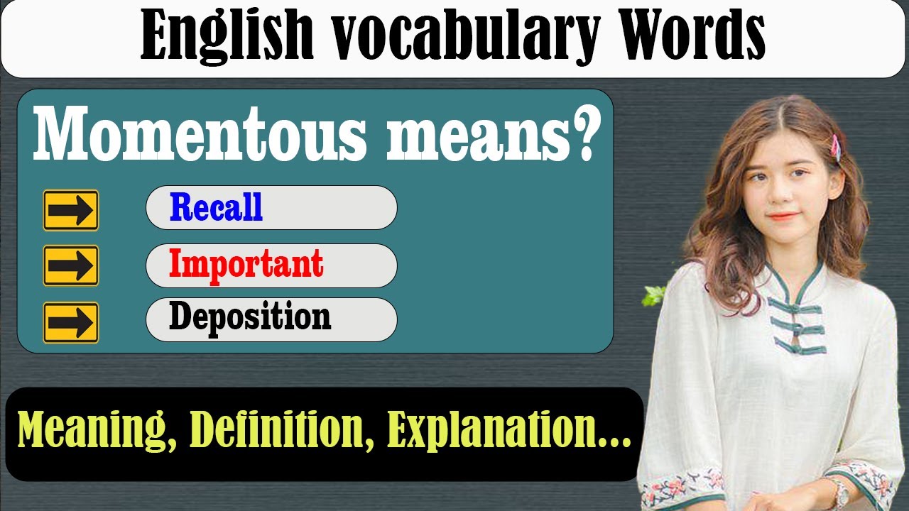 What does Momentous mean? | What is Momentous ?| Momentous meaning in ...