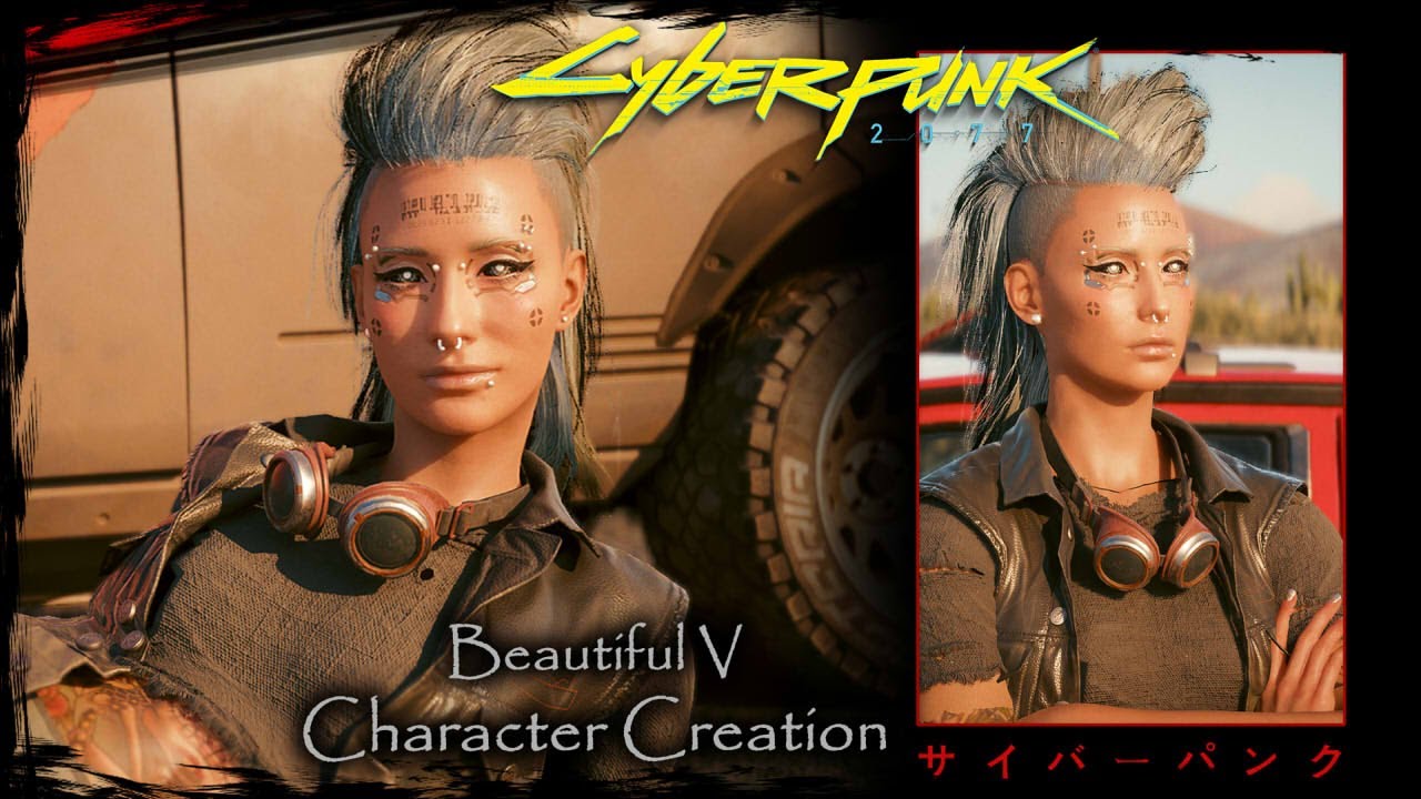 CYBERPUNK 2077 || Beautiful Female V #5 Character Creation - YouTube