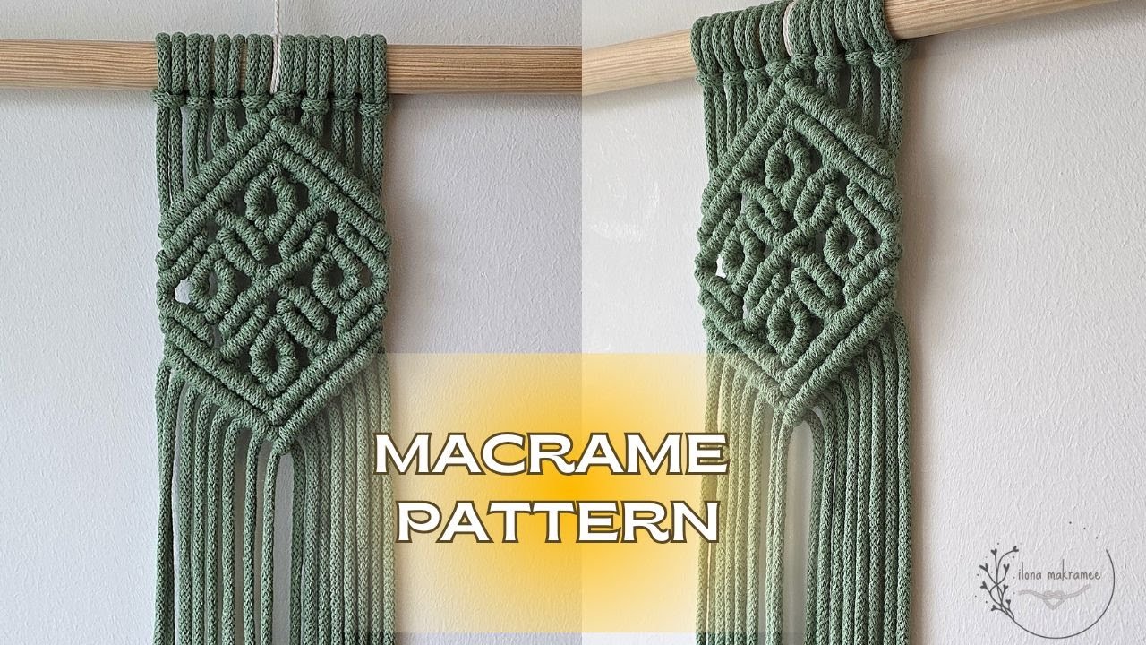 Makramee muster/Pattern macrame for your project/DIY Macrame Tutorial - YouTube