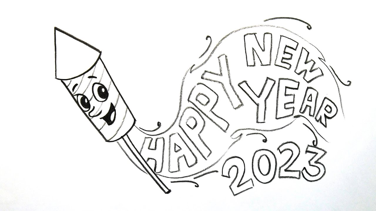NEW YEAR SPECIAL DRAWING | GREETING CARD | HAPPY NEW YEAR 2023 CARD ...