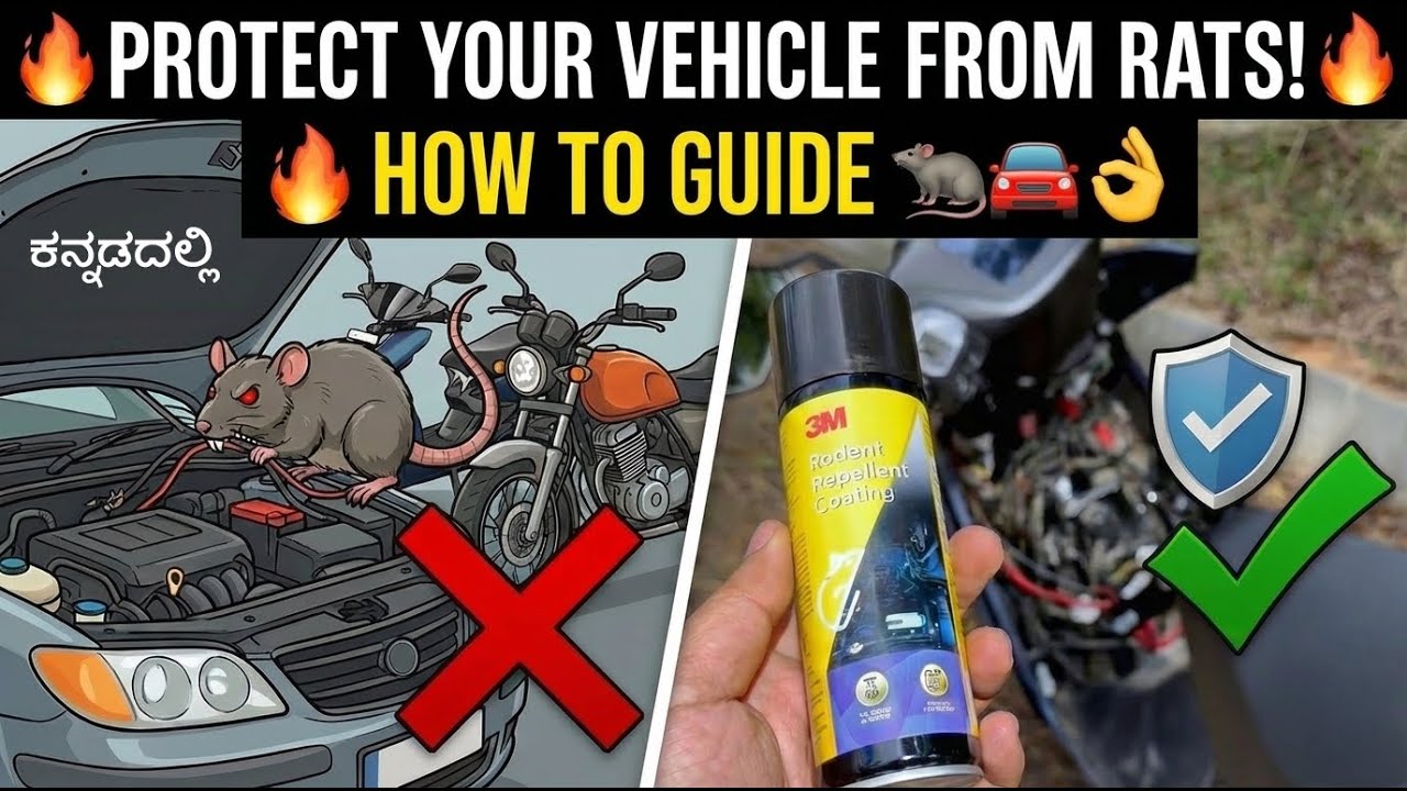 Let's Protect the Car/Bike 🚗 🛵 from Rats 🔥 | How to Protect Your ...