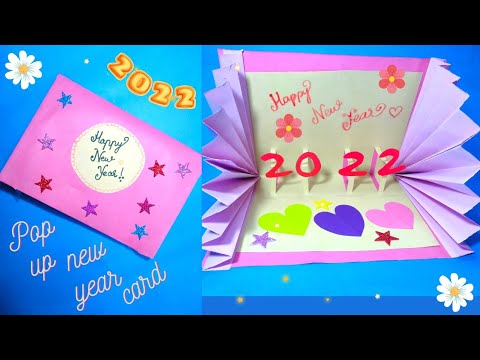 New Year Pop up Card | New Year Greeting Card New | Paper Craft | Hand ...