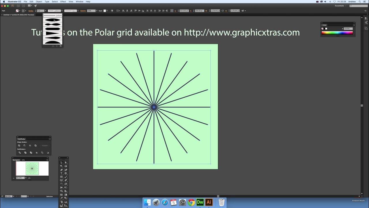 How To Make Sunburst Shapes In Adobe Illustrator - YouTube