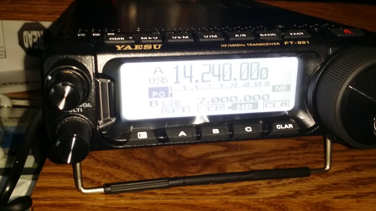 Yaesu ft 891 first time power on - YouTube