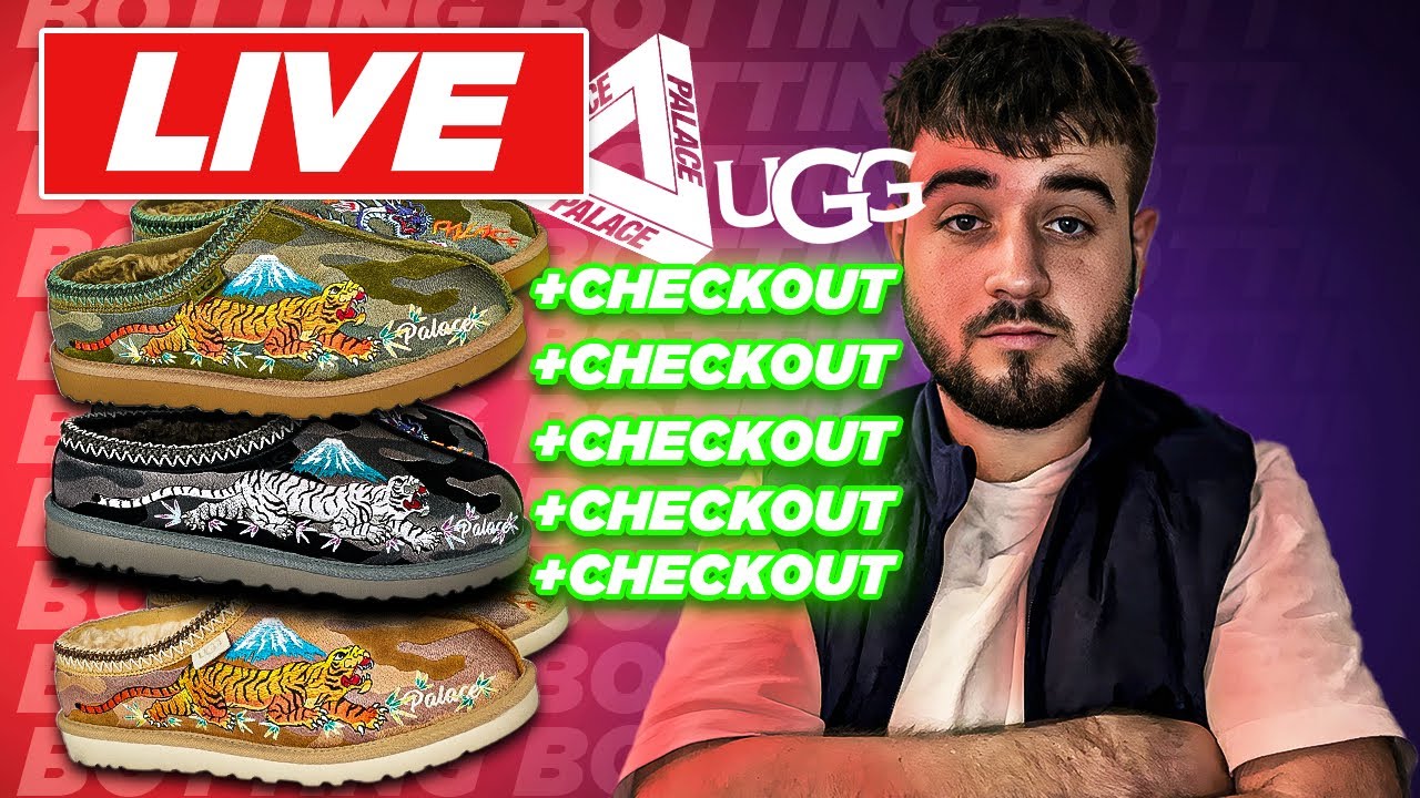SO MANY PALACE UGGS! Sneaker Botting Live Cop Palace X UGGs - YouTube